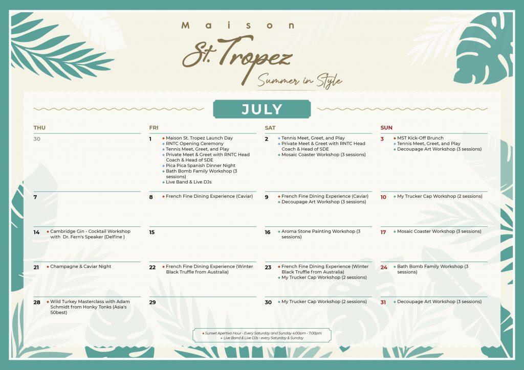 Maison St. Tropez Returns in Style |Hong Kong Golf and Tennis Academy